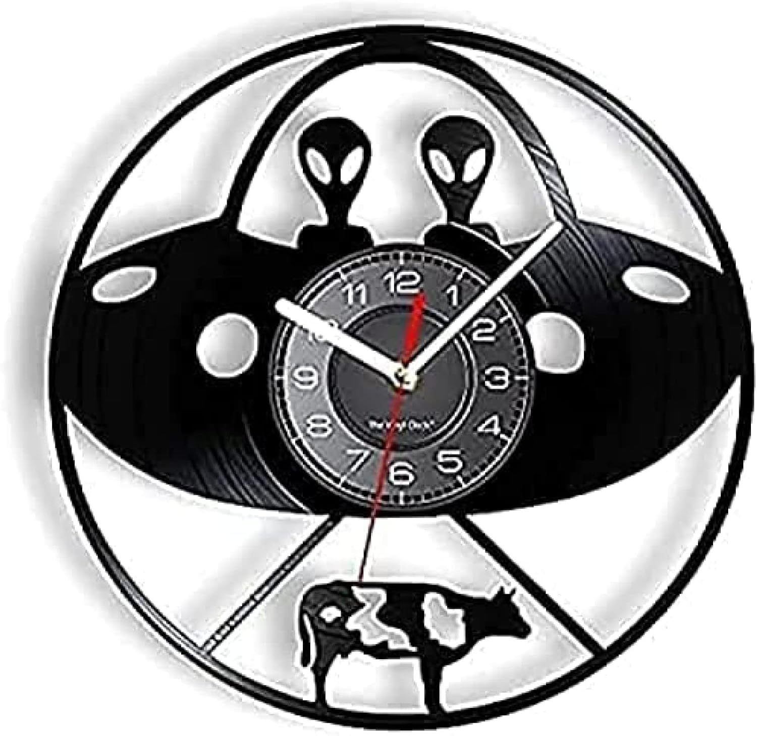 Amazon.com: Wall Clock Battery Operated Silent Non-ticking 12 Inch ...