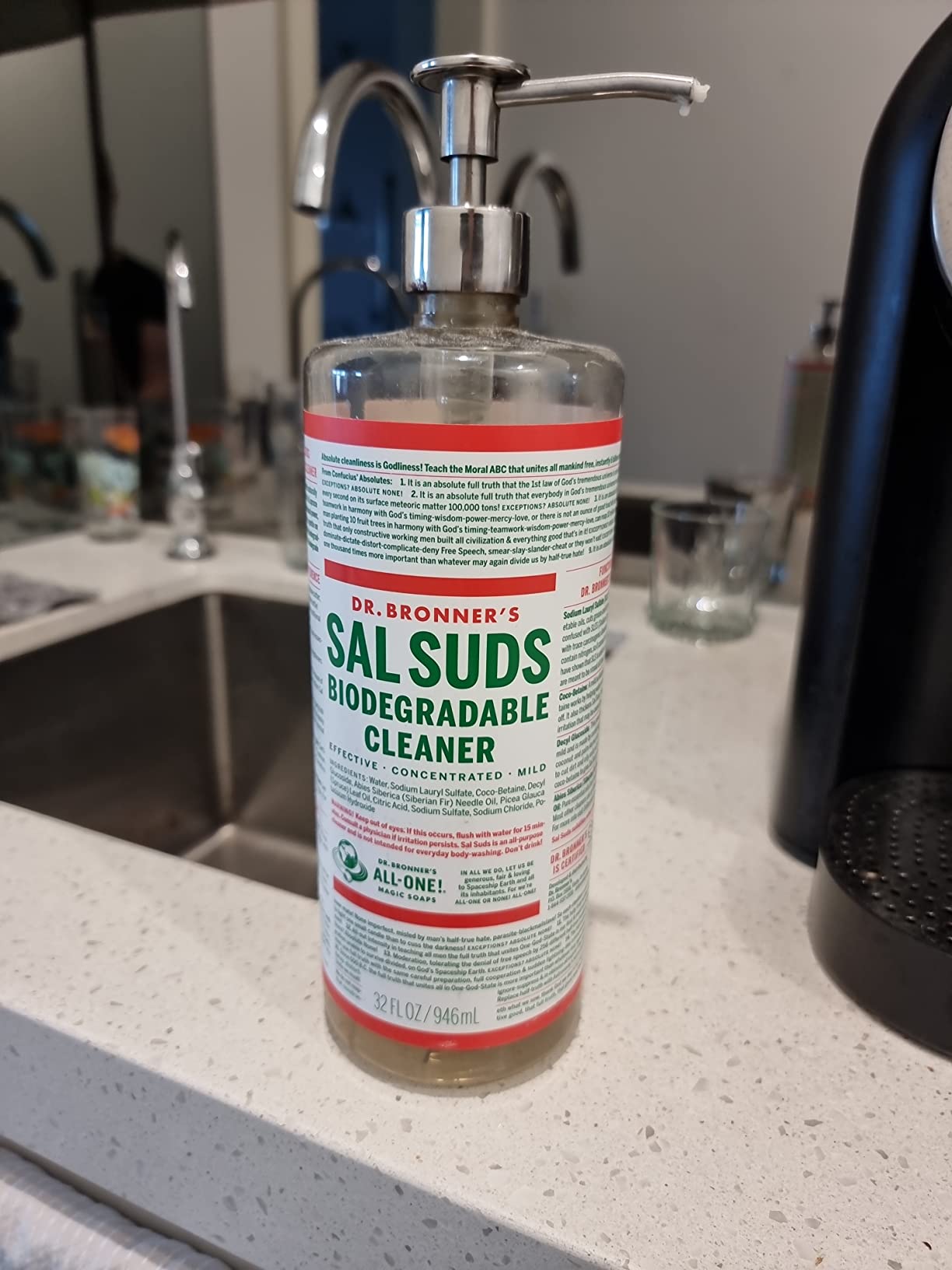 Dr. Bronner's - Sal Suds Biodegradable Liquid Cleaner - Sodium Lauryl ...