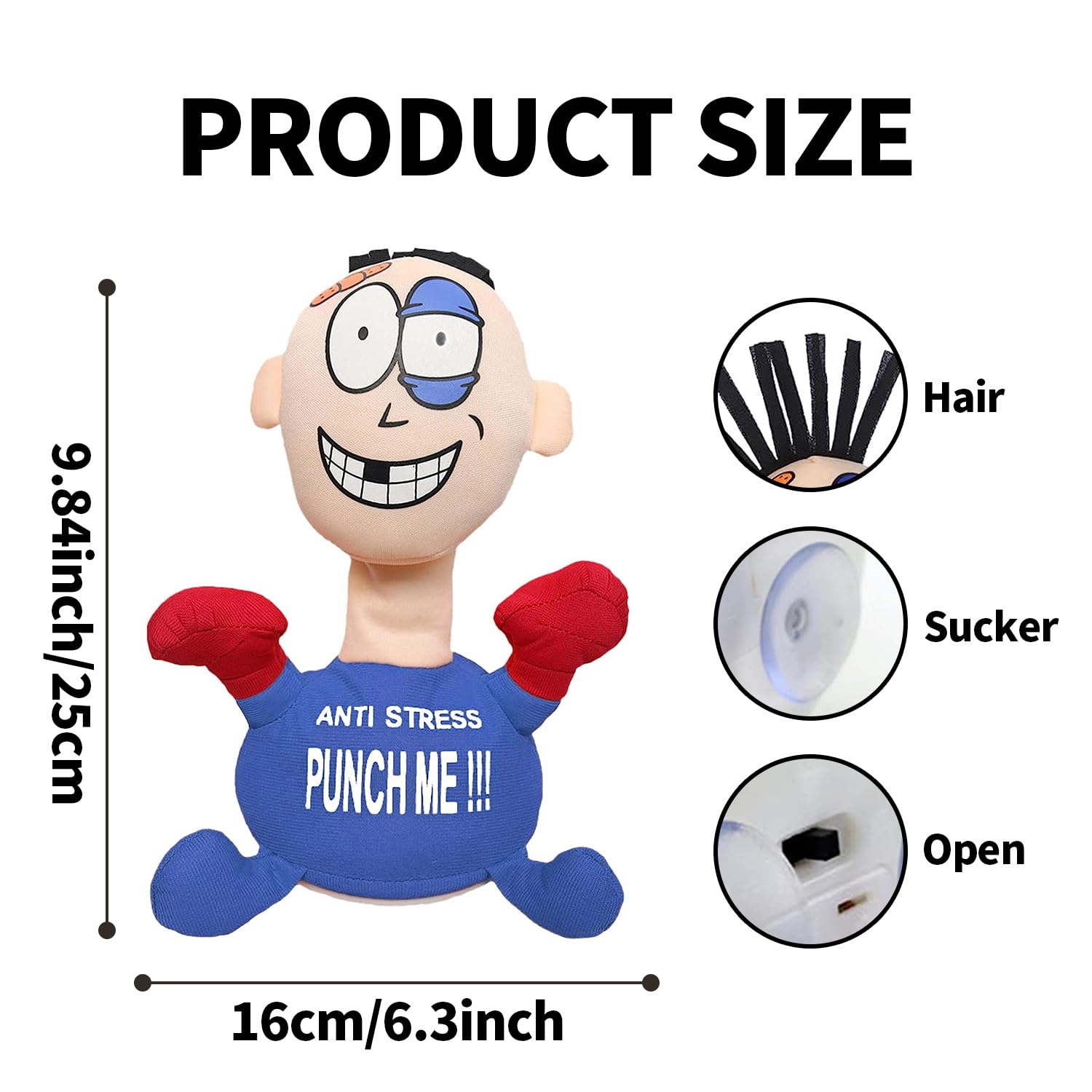 Anti Stress Memes Stress Relief Toys, Electric Anti Stress Punch Me