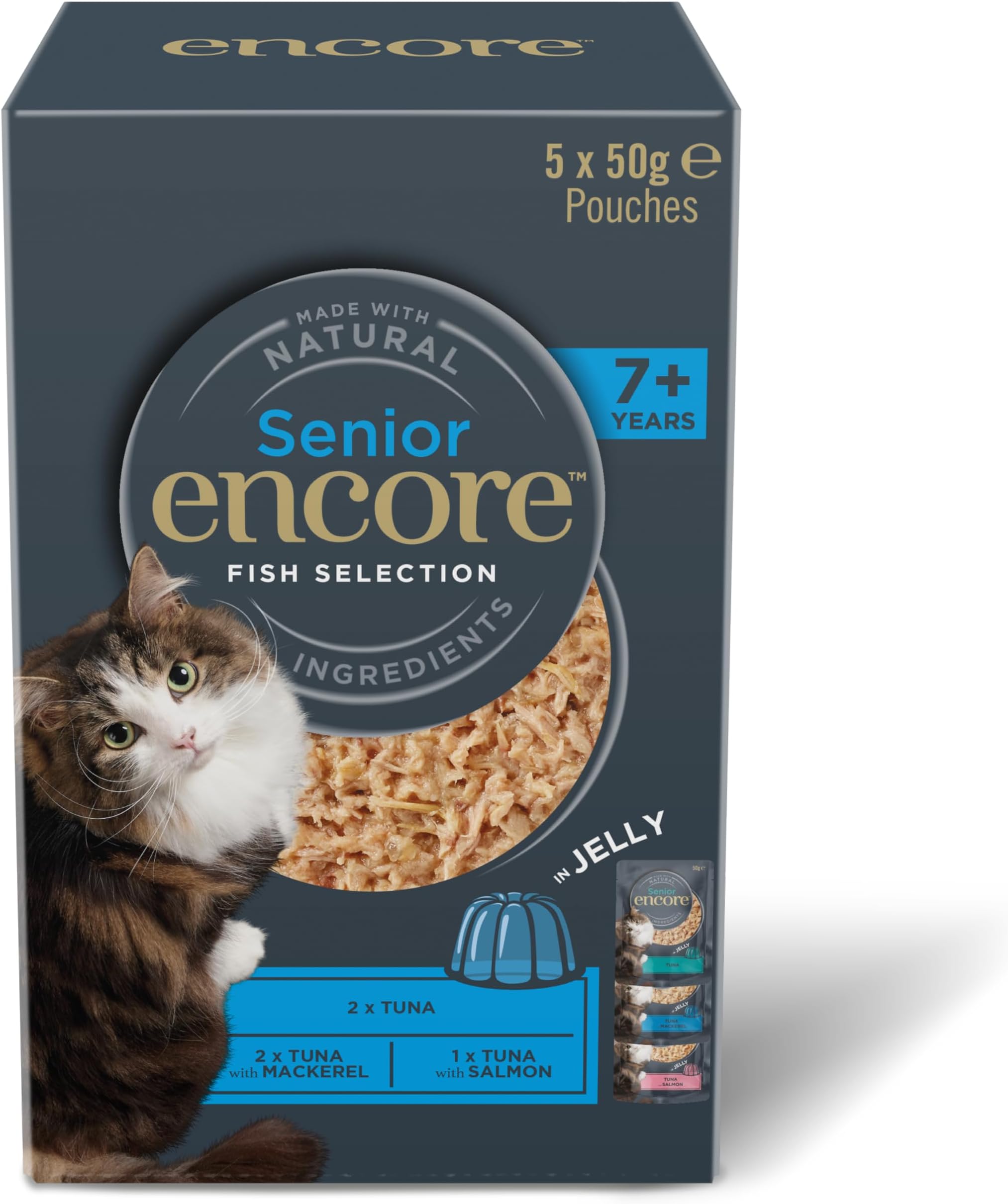 Encore Natural Wet Cat Food, Multipack Tuna with Fish Selection in ...