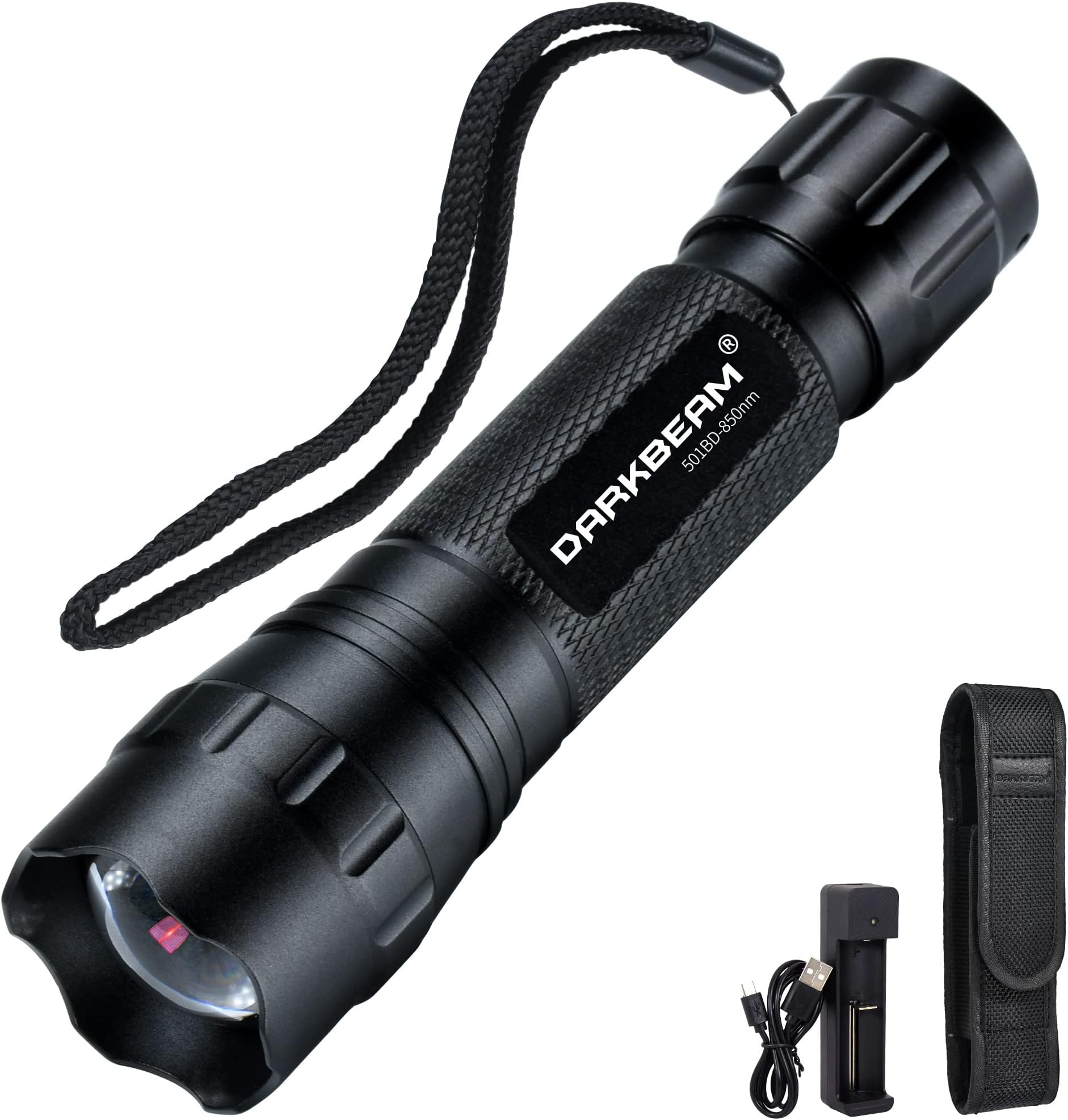 Amazon.com: Maketheone Mini IR Flashlight 5W 850nm LED Adjustable Focus ...