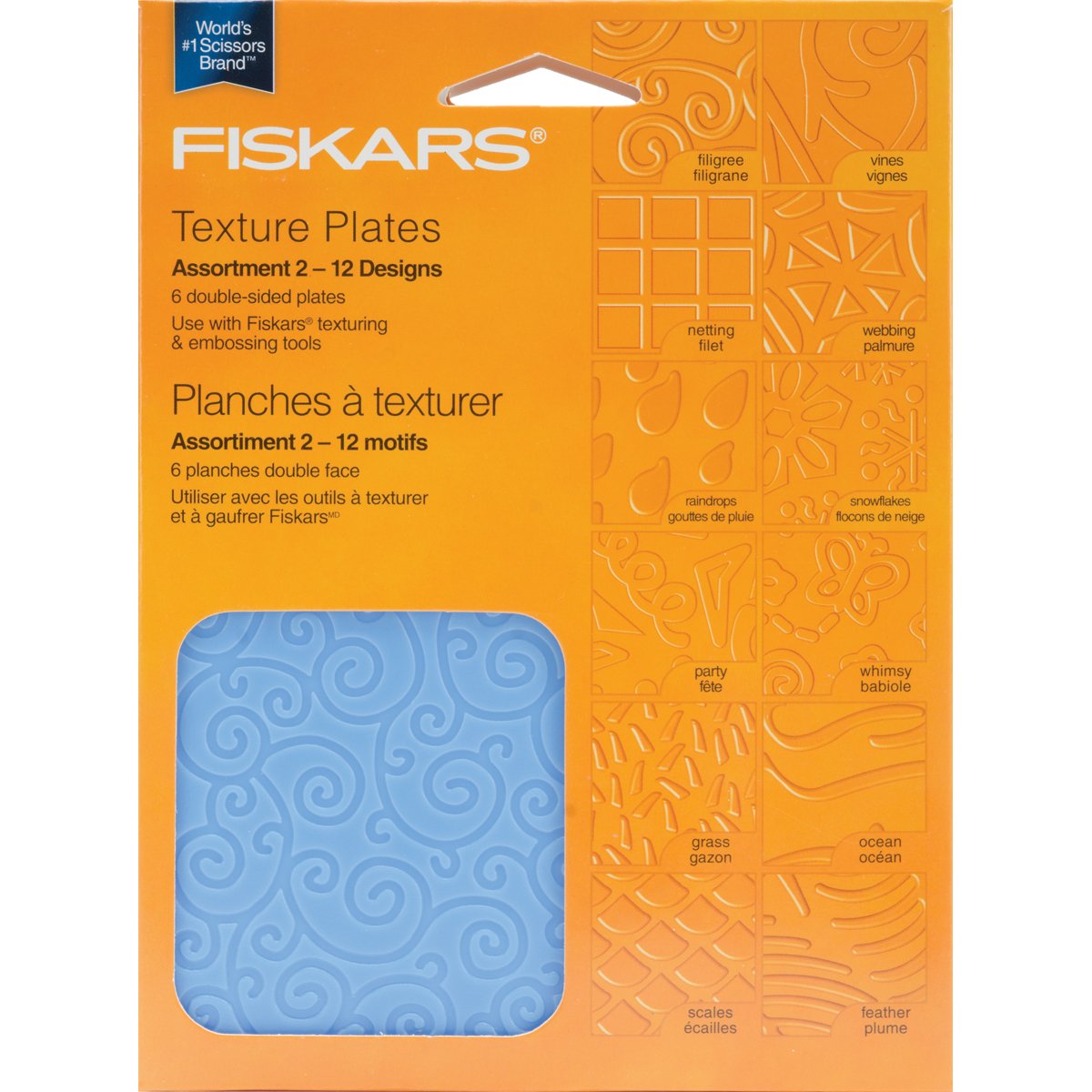 Fiskars Texture Plate Assortment II, 6 Pack (12-56597097) : Amazon.in ...