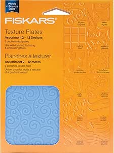 Amazon.com: Fiskars Texture Plate Assortment II, 6 Pack (12-56597097)