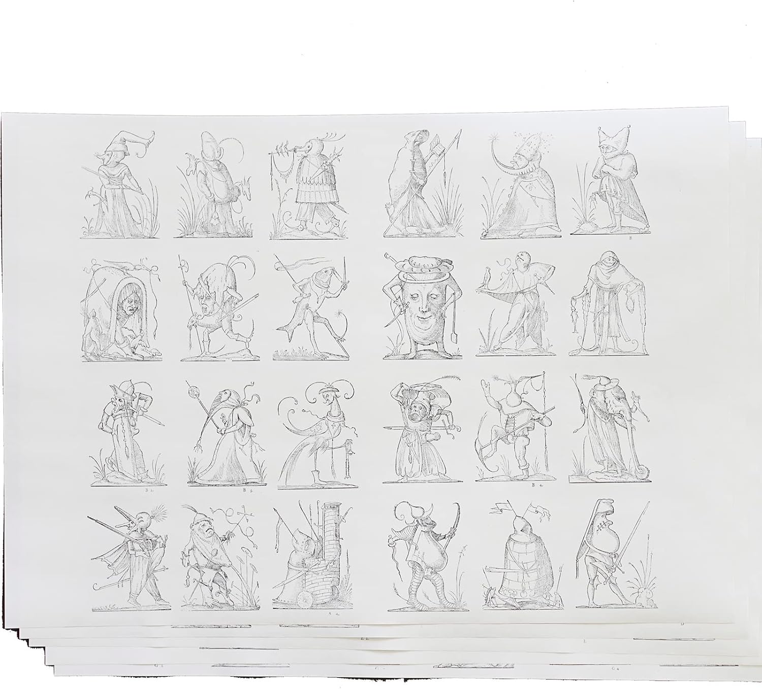 Amazon | puikko 紙製ブックカバー 「パンタグリュエルの滑稽な夢」 A3判（5枚セット） (再生紙) | ブックカバー | 文房具・オフィス用品