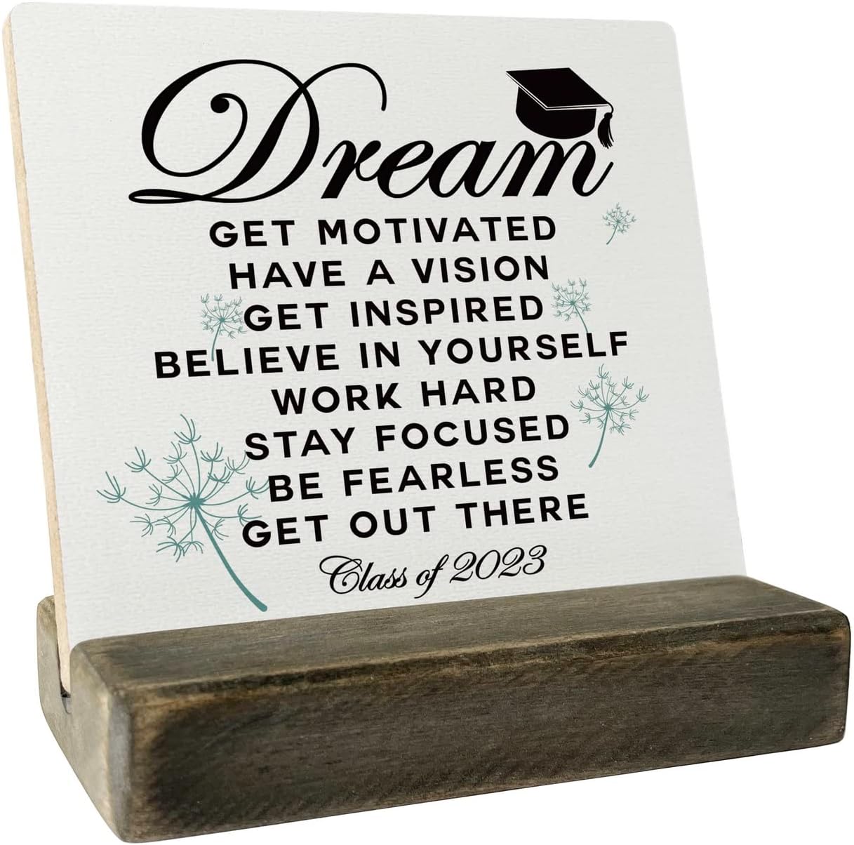 Amazon.com: Graduation Inspirational Quote Wood Plaque, Believe in ...