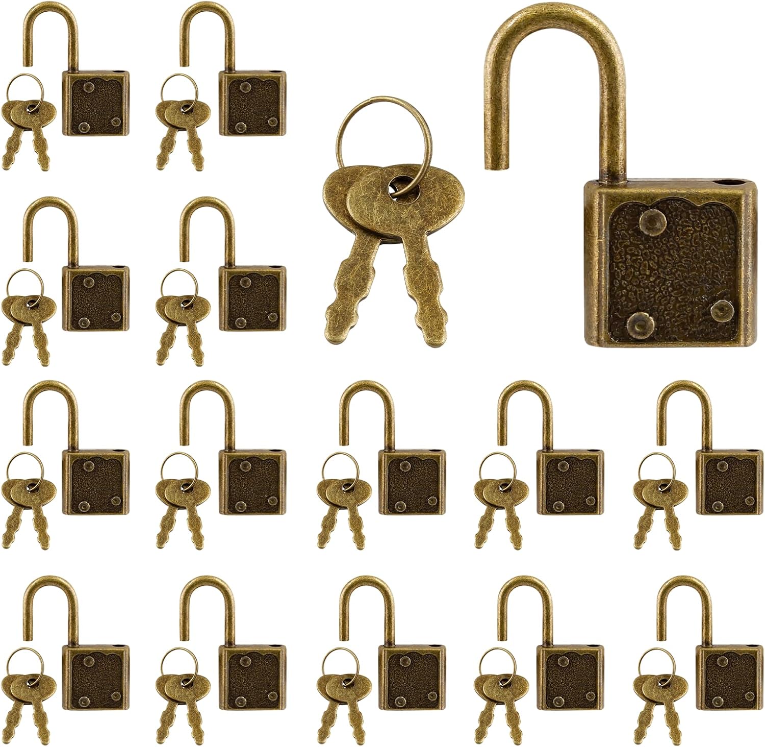 Piutouyar Mini Lock with Key, Small Luggage Lock, Little Padlock, Diary ...