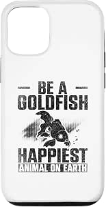 Amazon.com: iPhone 15 Be A Goldfish Happiest Animal On Earth Case ...