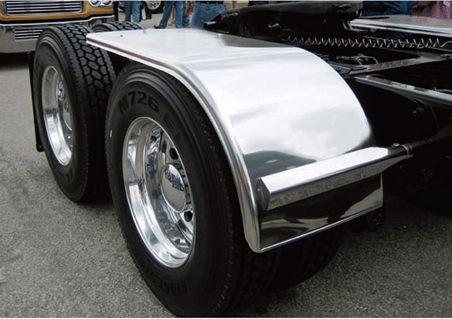 Trux Accessories Guardabarros de acero inoxidable para camión medio ...