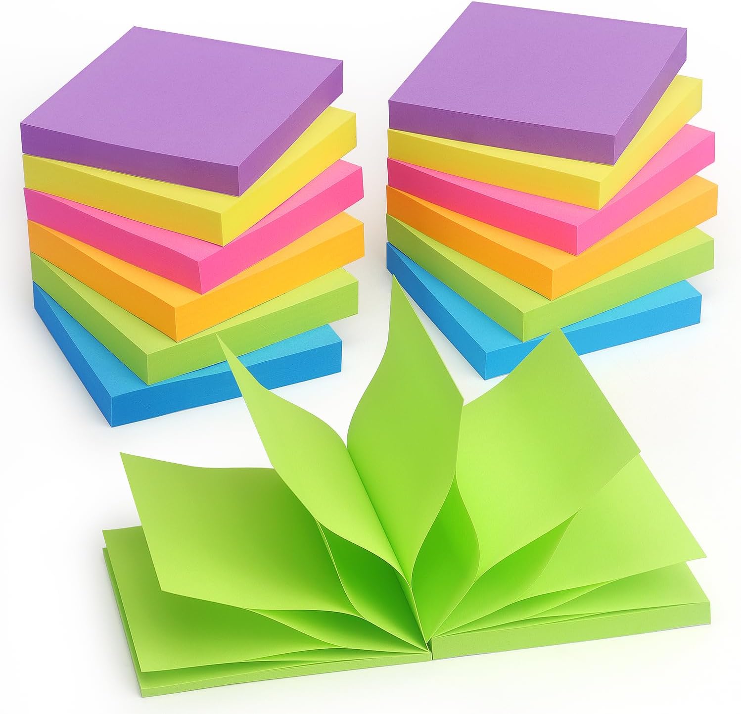 Amazon.com : Winner Aura Pop Up Sticky Notes 3x3 inch Bright Colors ...