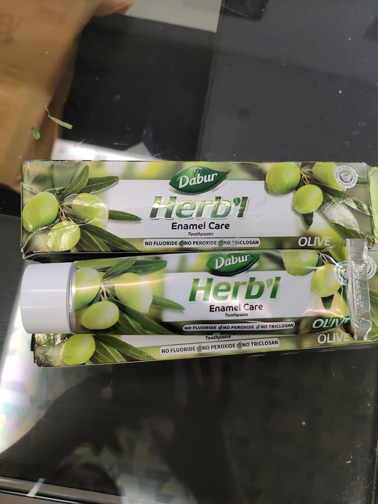 Buy Dabur Herb'l Olive Enamel Care Toothpaste - 300g (150gx2, Pack of 2 ...