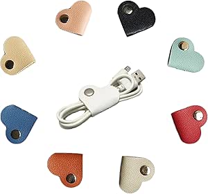 Amazon | DEVENTORZ 革 コードクリップ ケーブルクリップ 9枚入り（9色）イヤホンコード 収納 巻き取り タイ 整理 紛失防止 多用途 コードクリップ | コード・ケーブル ...