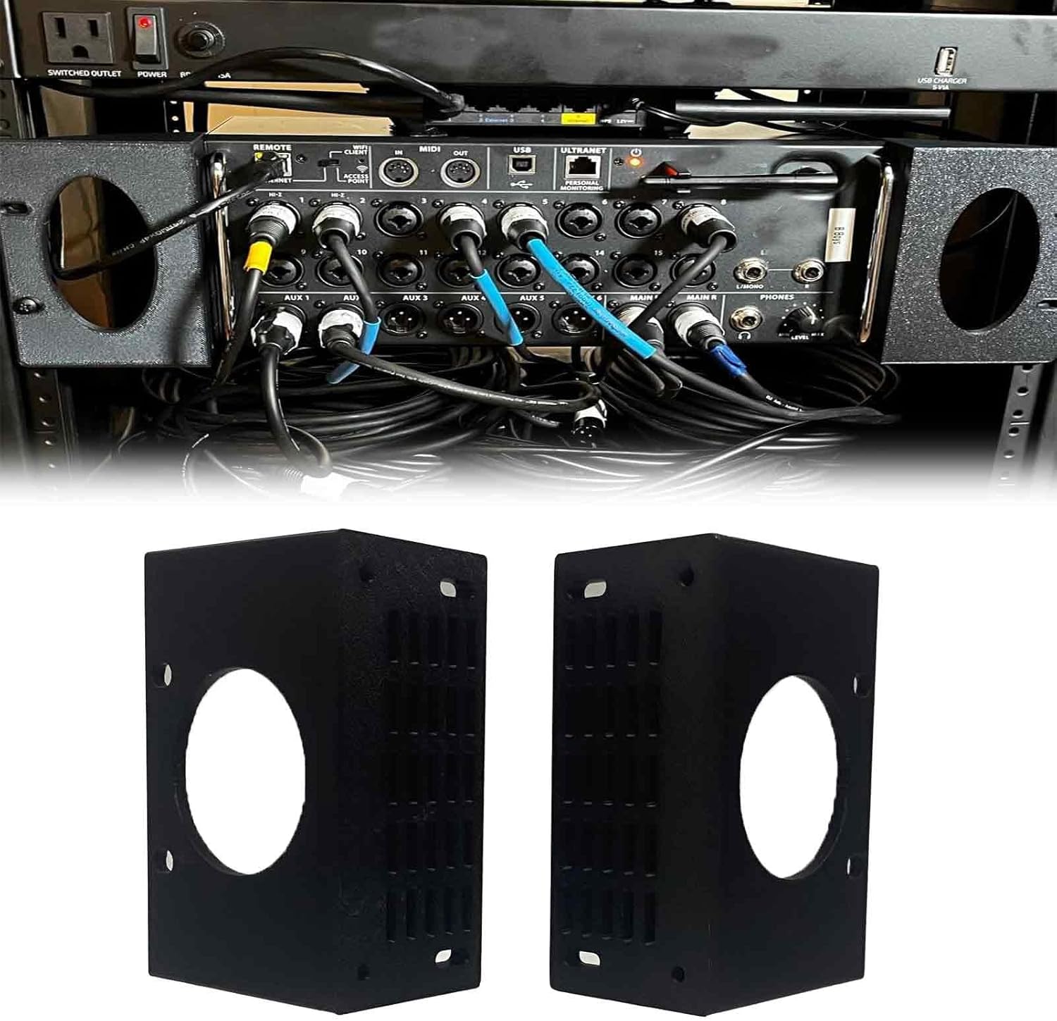 Amazon.com: Rack Ears for Behringer XR18 Midas MR1 8 XR16 SD16 MR16 ...