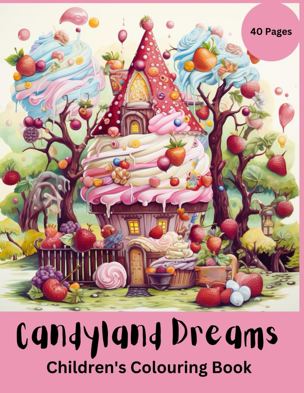 Candyland Dreams: Children's Colouring Book: Zeeb, Rana: 9798859411290 ...