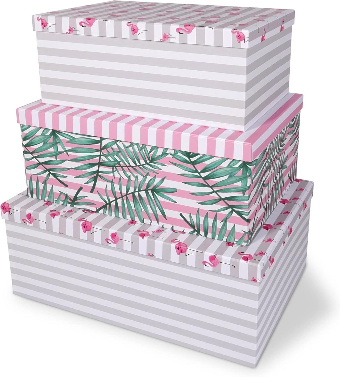 Amazon.com: SLPR Decorative Cardboard Pretty Storage Boxes With Lids ...