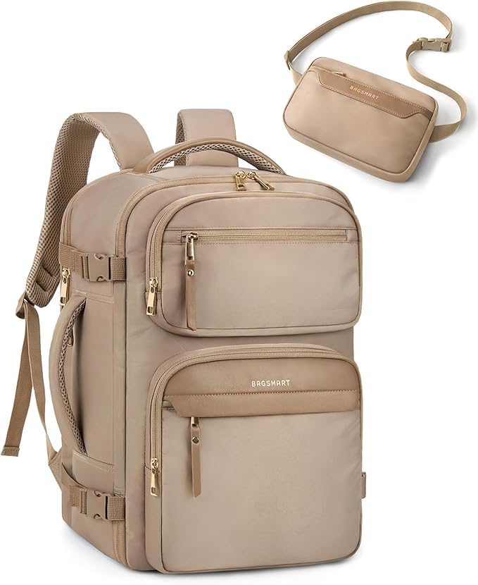 Amazon.com: BAGSMART Womens Backpack Carry On Flight Approved, Travel ...
