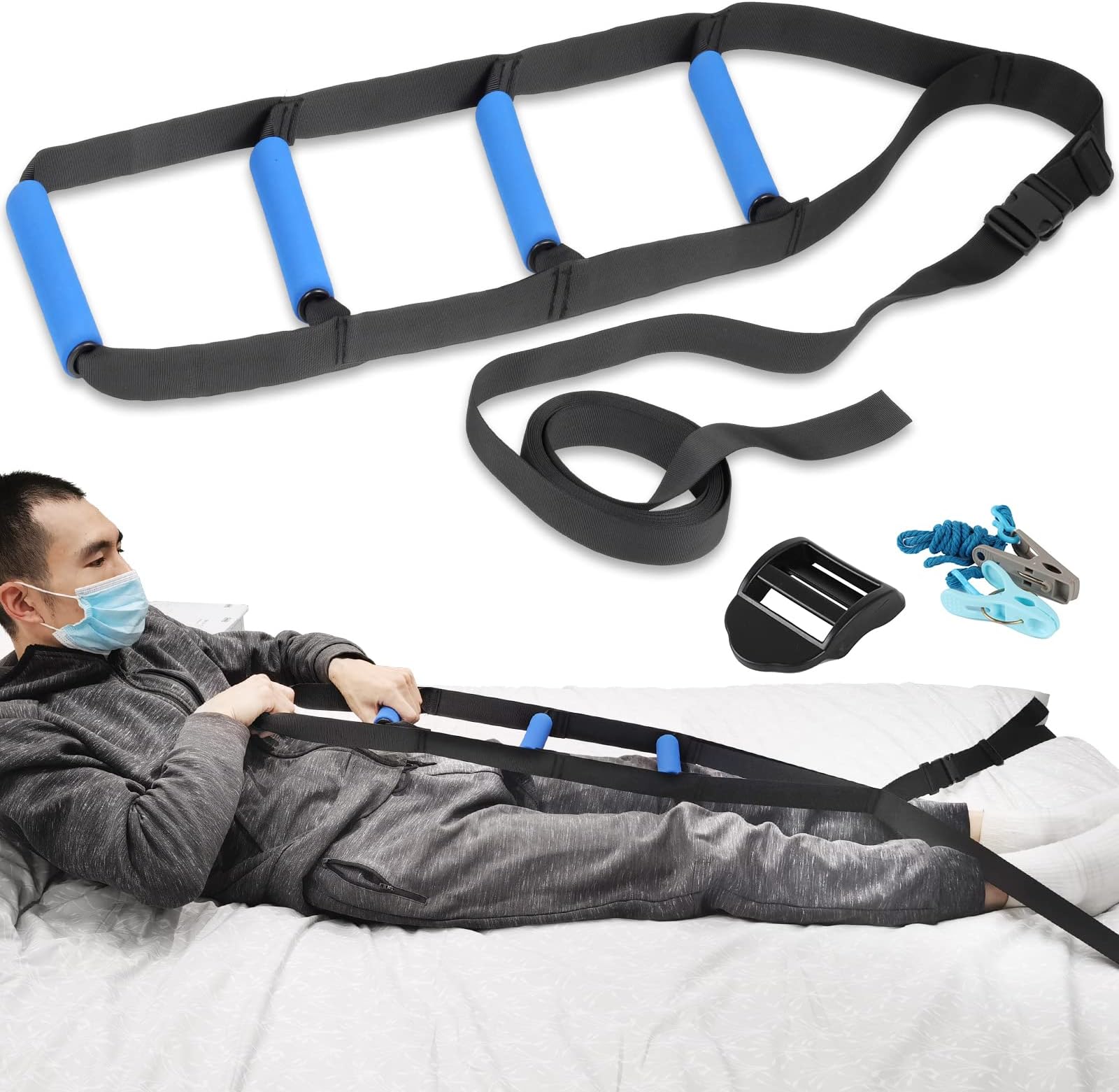 Amazon.com: Bed Trapeze Bar, Foldable Trapeze Bar Rail For Bed Mobility ...