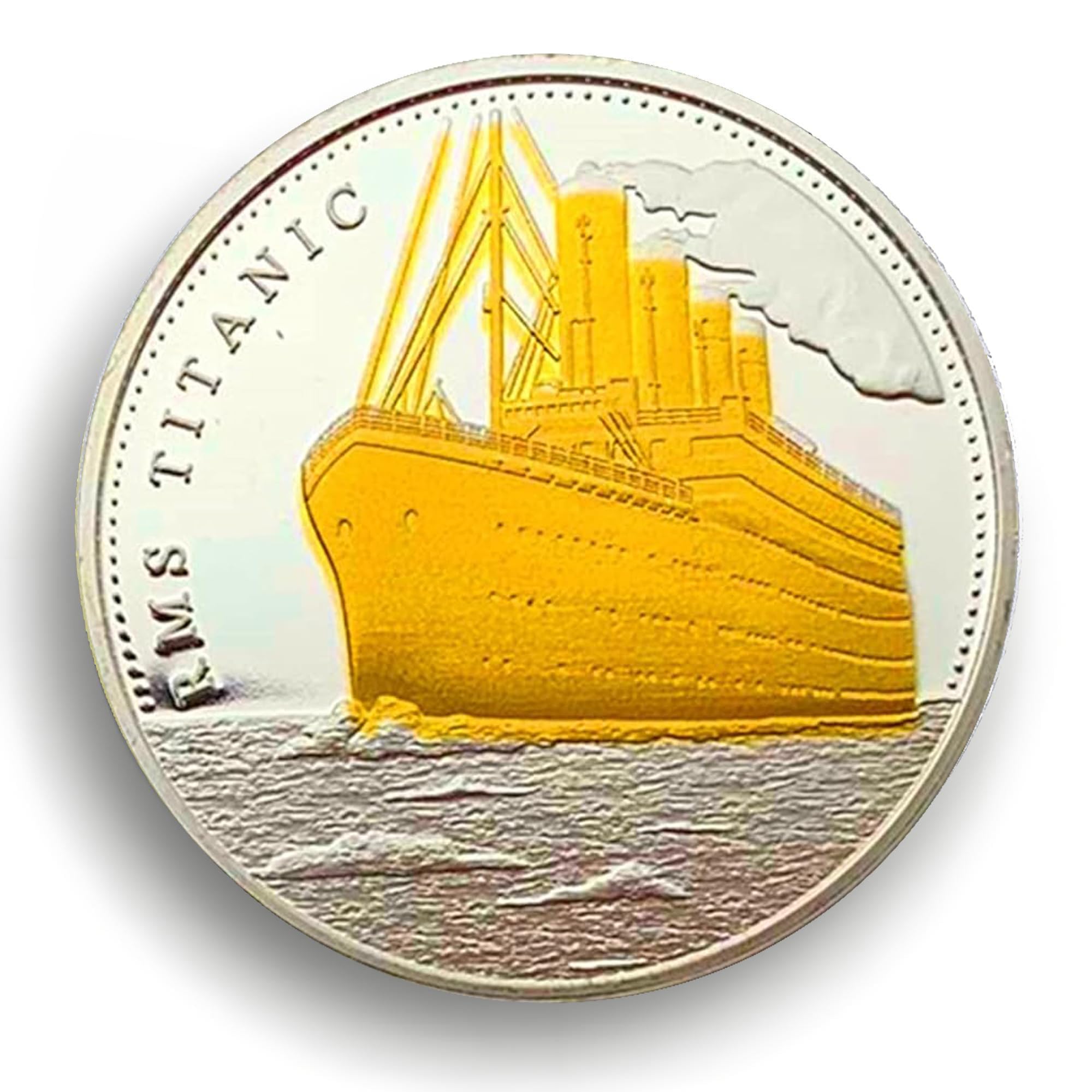 1912 The Voyage Rms Titanic Ship And Travel Map Coin | Desertcart INDIA