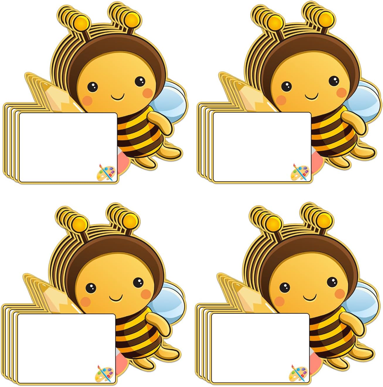 Amazon.com: 50pcs Bees Cutouts Summer Bee Bulletin Board Bee Classroom ...
