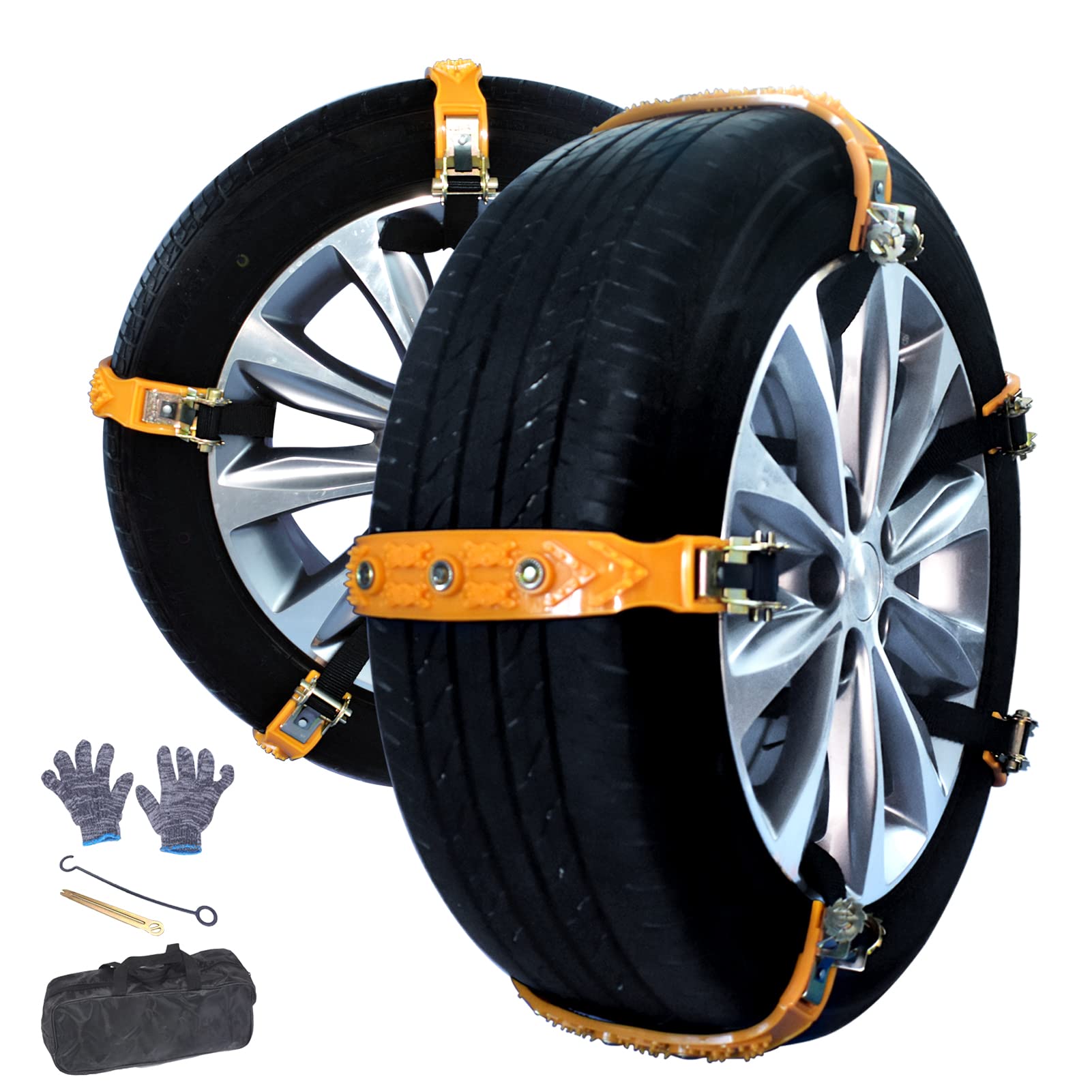 Amazon.com: Car Tire Chain, Snow Emergency Tire Tire Chain - Portable ...