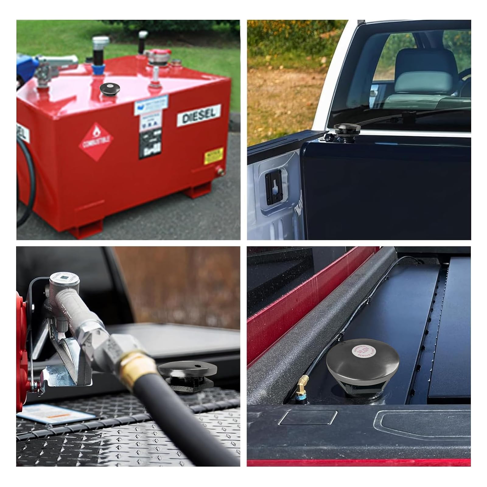 Diesel Transfer Tank Cap DICMIC Vented Transfer Tank Cap With 2-Inch ...