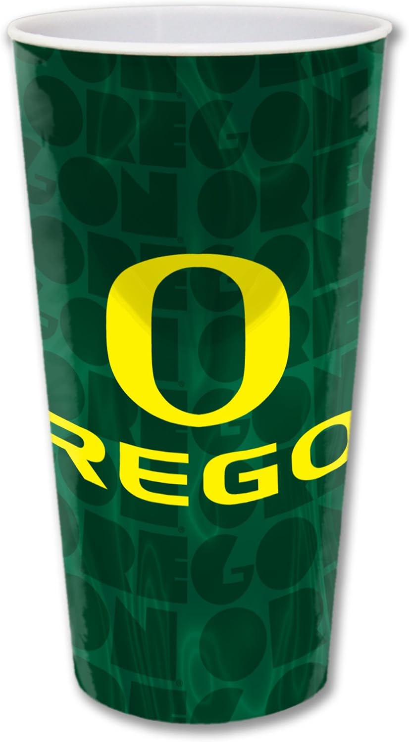 Amazon.com: NCAA Oregon Ducks Three Pack 24-Ounce Durable Plastic Cups ...
