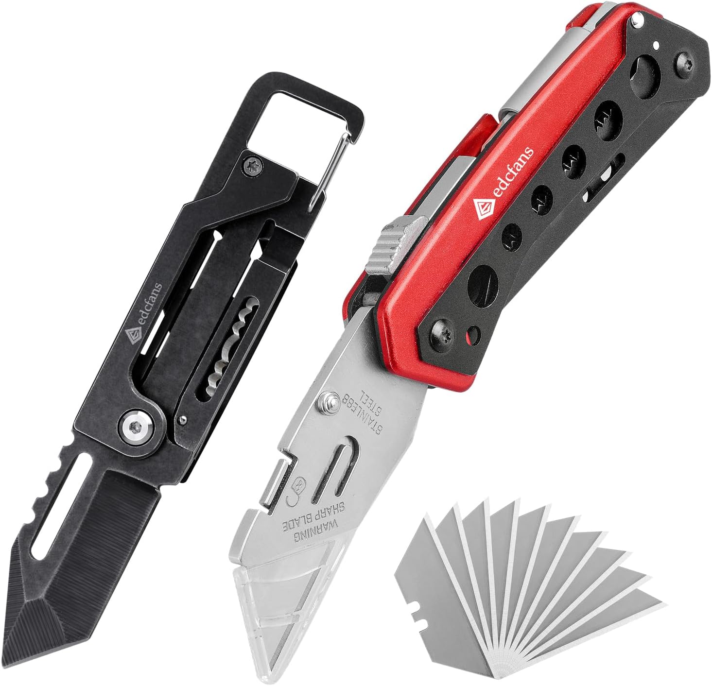 EDCFANS Keychain Multitool, Folding Utility Knife Box Cutter - Amazon.com