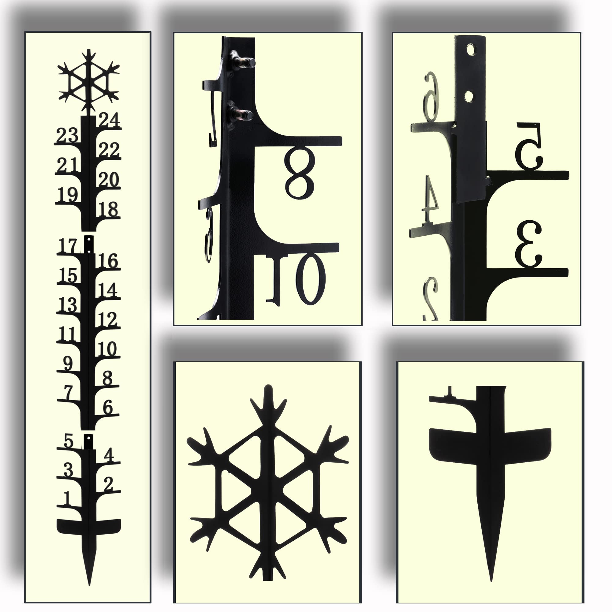 Snapklik.com : Snow Gauge Outdoor, 24 Inch Snowfall Measuring Gauge ...