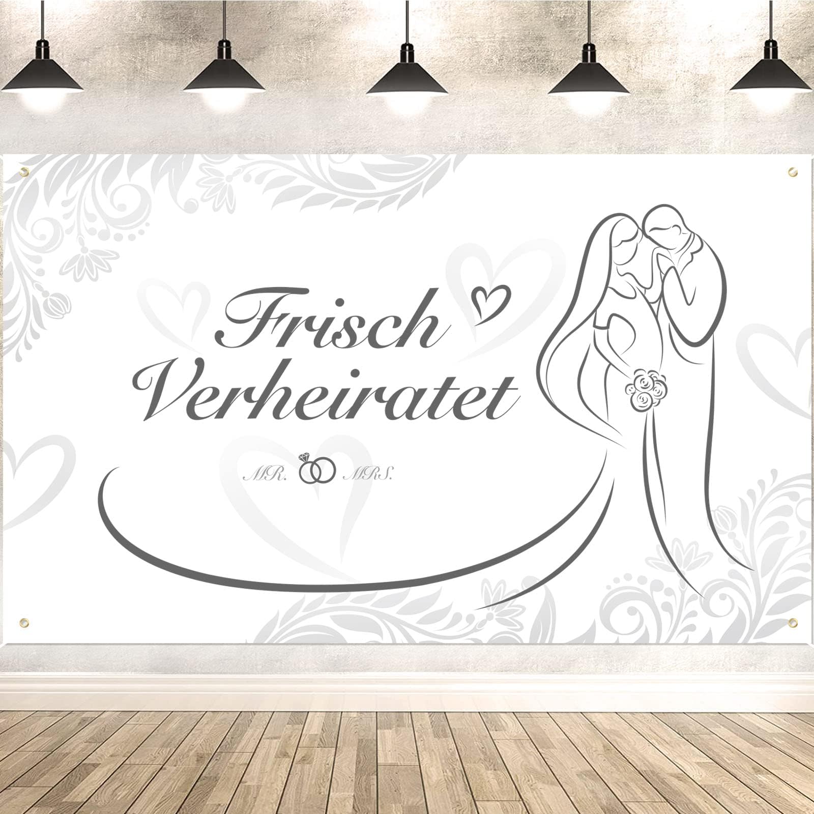 XXL Banner Hochzeit I Geschenk zur Trauung I Individualisierbar inkl ...