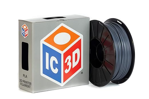 Review IC3D Grey 2.85mm PLA 3D Printer Filament - 1kg Spool ...