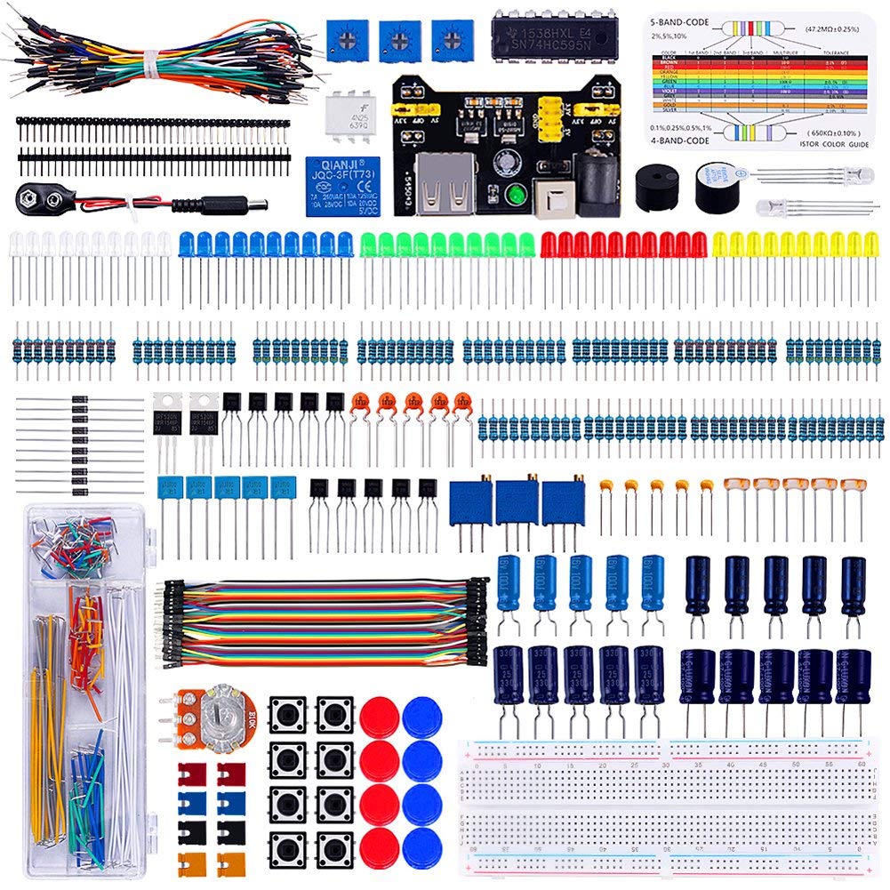 Amazon.com: Keywishbot Electronic Component Super kit with Resistor Transistor RGB Capacitor LED ...