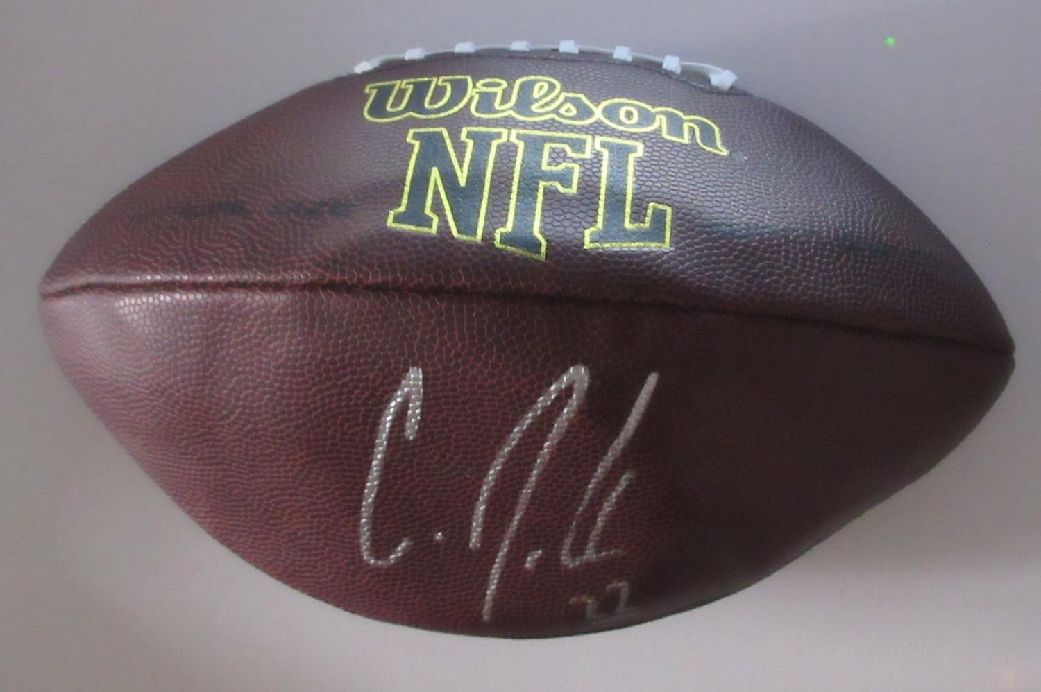 CJ Anderson Autographed Wilson NFL Football W/PROOF, Picture of C.J ...