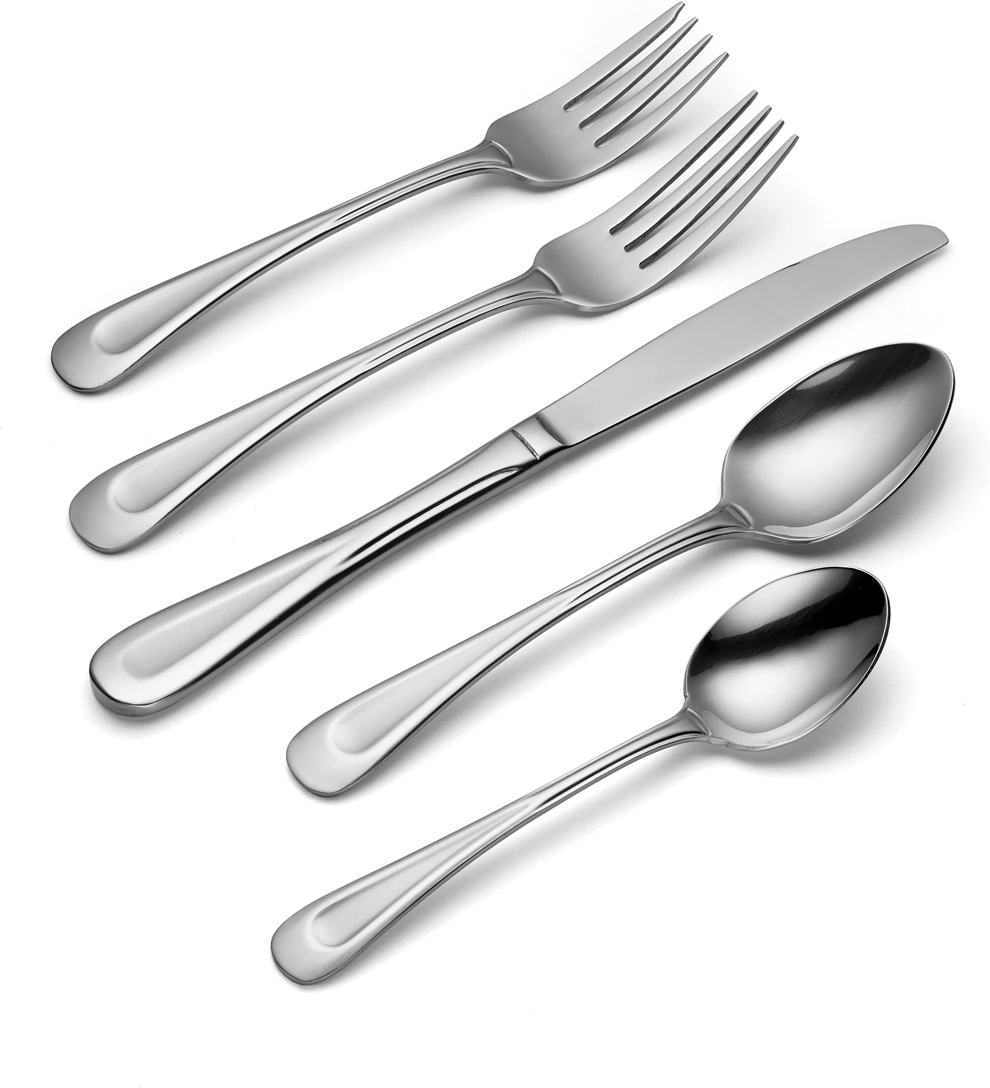 Amazon.com: Oneida Satin Sand Dune 45 Piece Everyday Flatware Set ...