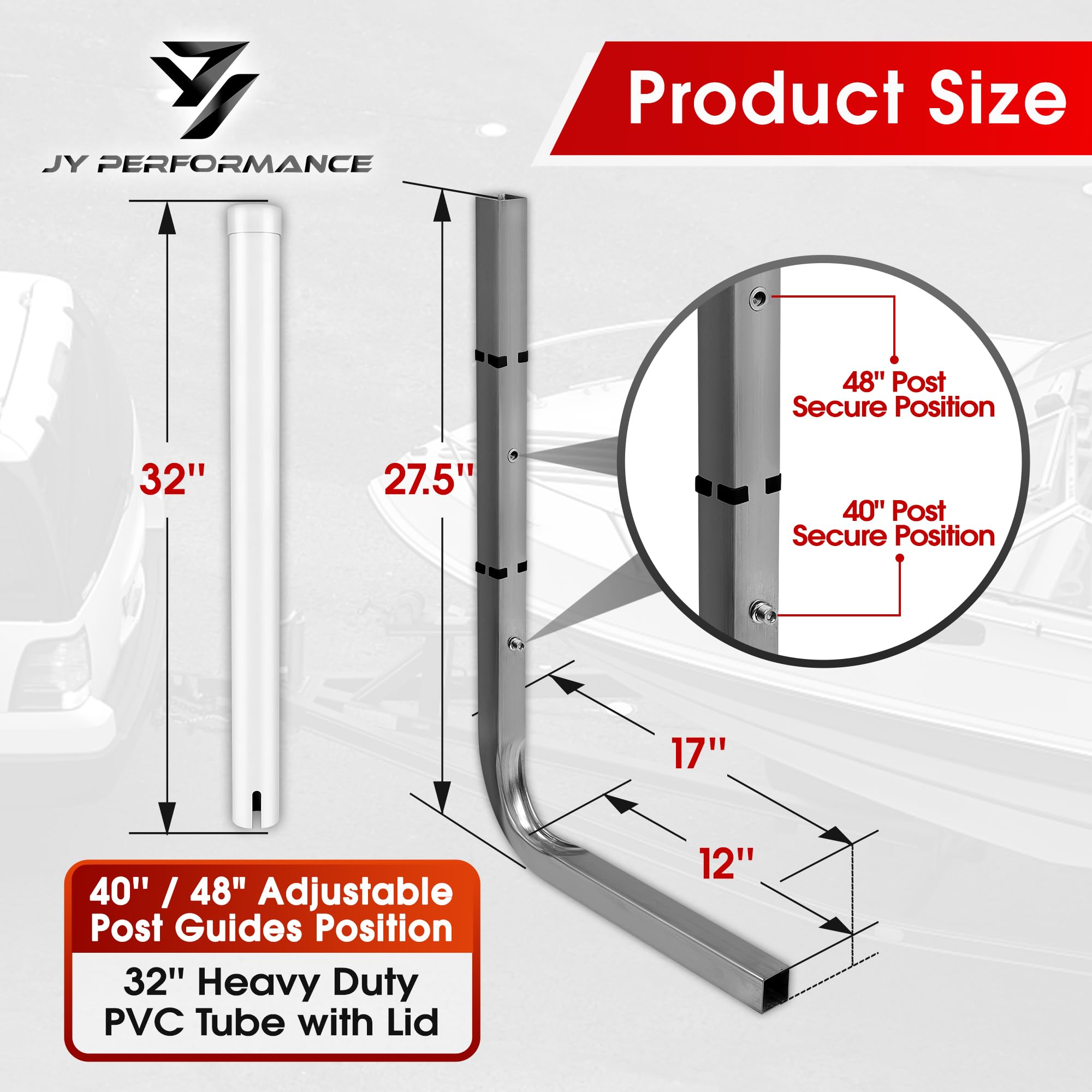 Snapklik.com : JY PERFORMANCE Boat Trailer Guide-ons, 40"/48 ...