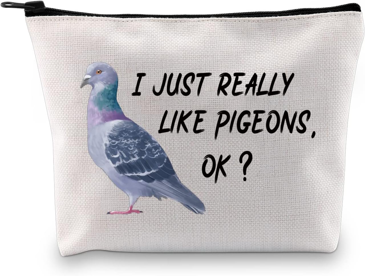 Amazon.com: MBMSO Pigeon Lover Gift Makeup Bag I just really Like ...
