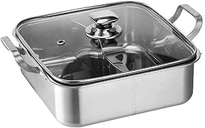 Amazon.co.jp: Minp Two-Sided Pot, Double Handed Pot, Divider, S Shape ...