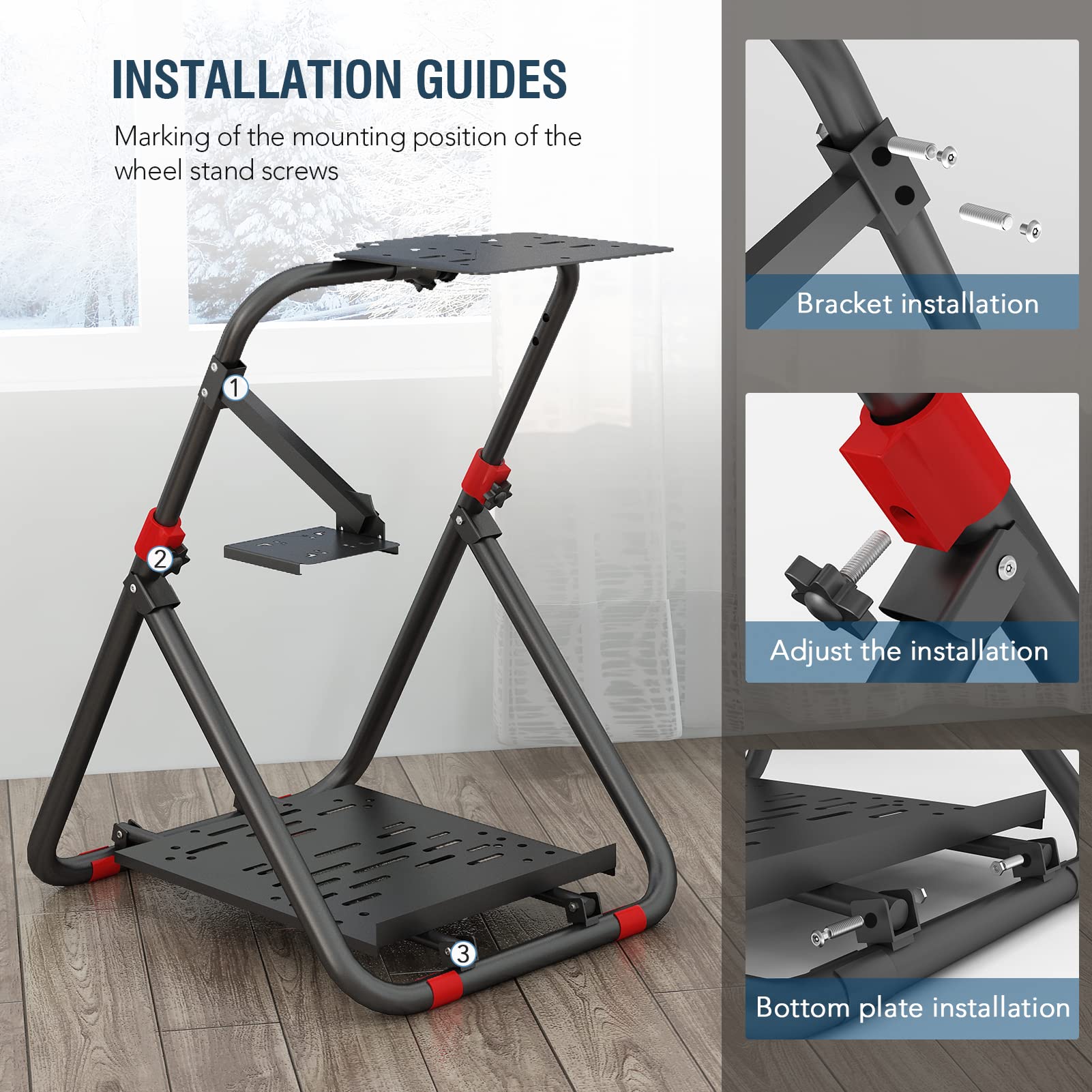 Buy DIWANGUS Steering Wheel Stand, Foldable Racing Wheel Stand with ...