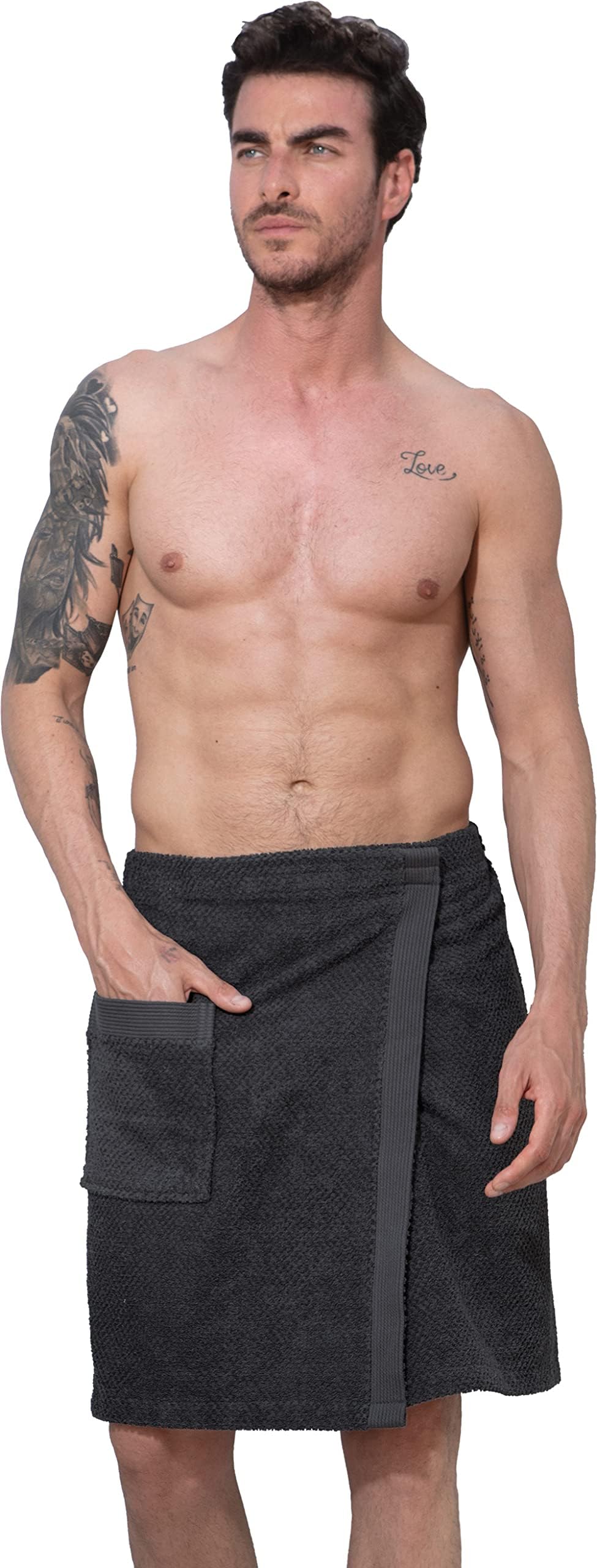 Amazon.com: Turkish Cotton Terry Velour Adjustable Body Wrap Towel for ...