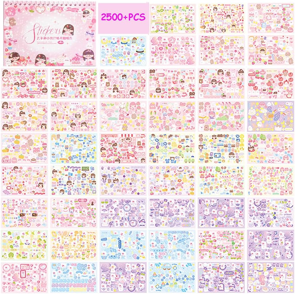 Amazon.com: 50 Sheets Kpop Photocard Stickers Book, Glitter Self ...