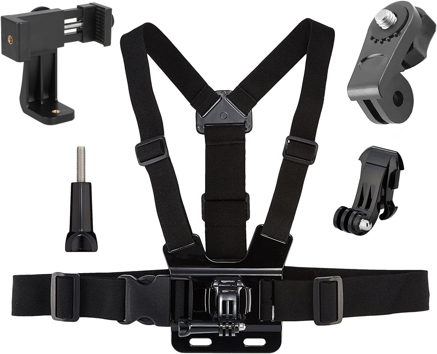Amazon.com: Adjustable Elastic Belt Body Mount Chest Strap Harness with ...