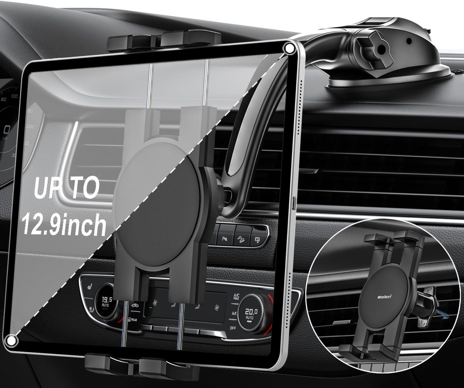 Amazon.com: woleyi 3 in 1 Car Tablet Holder Mount, Universal Strong ...