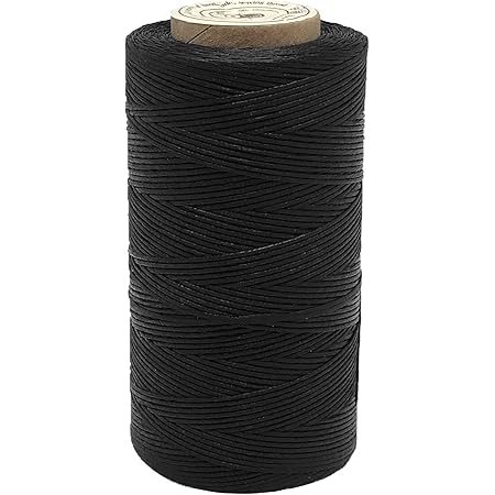 Amazon.com : Waxed Thread, 328 Yards 150D 1MM Leather Sewing Waxed ...