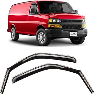 Voron Glass in-Channel Extra Durable Rain Guards for Chevrolet (Chevy ...