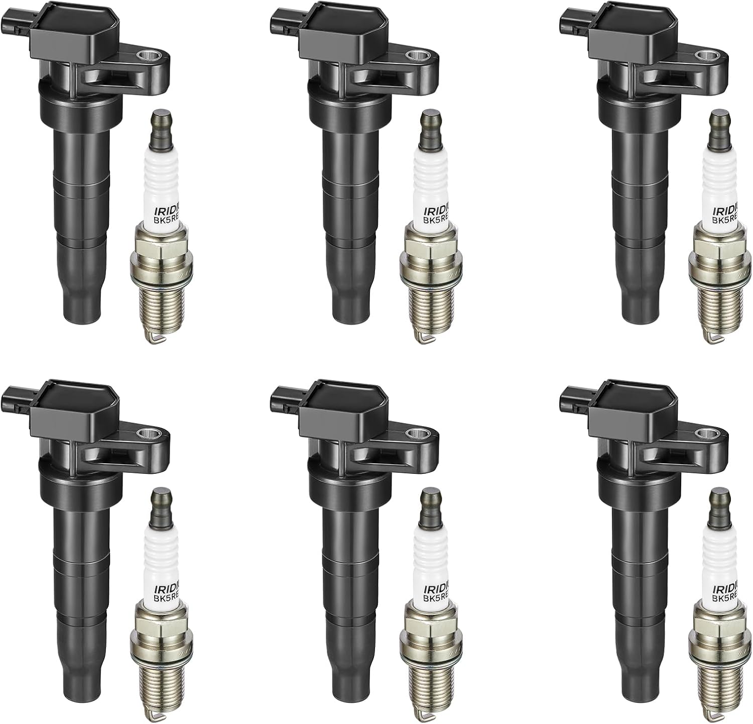 Amazon.com: BDFHYK Ignition Coil Pack UF-546 and Iridium Spark Plugs 7090 Compatible with ...