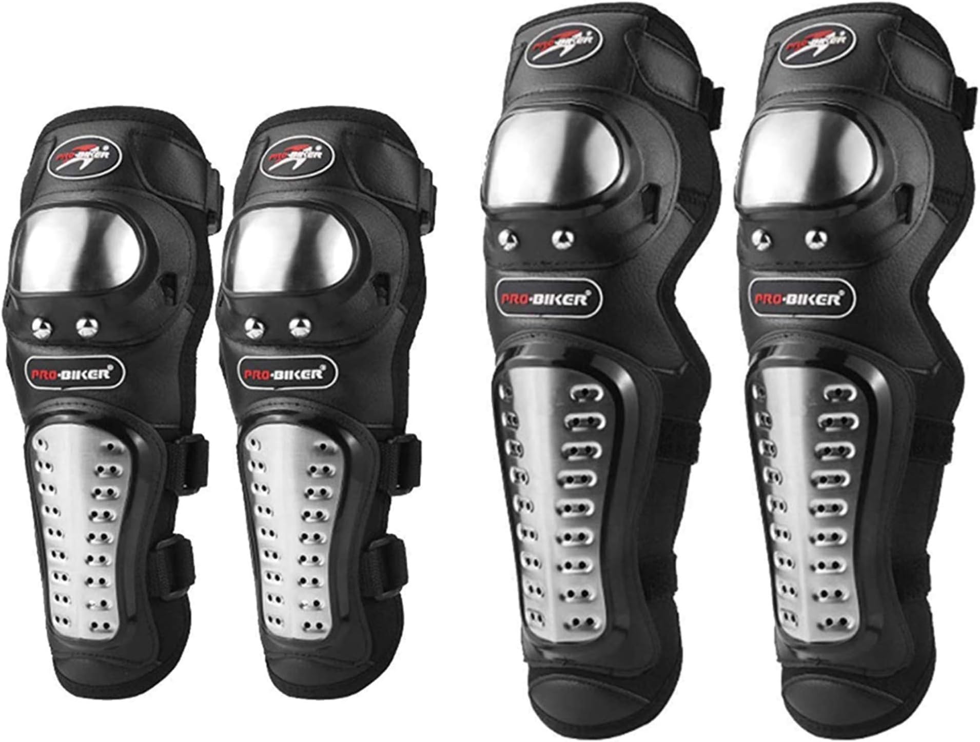 OTOROYS Alloy Steel Elbow Guard Knee Guard Shin Protector for Bikers ...