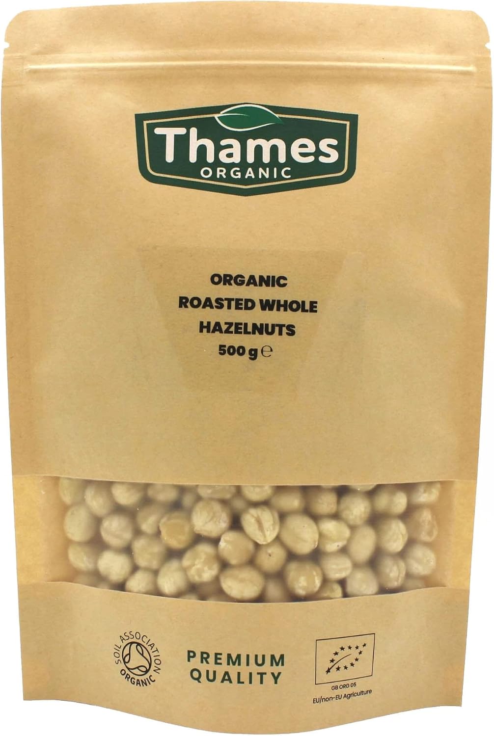 Organic Roasted Whole Hazelnuts 500g : Amazon.co.uk: Grocery