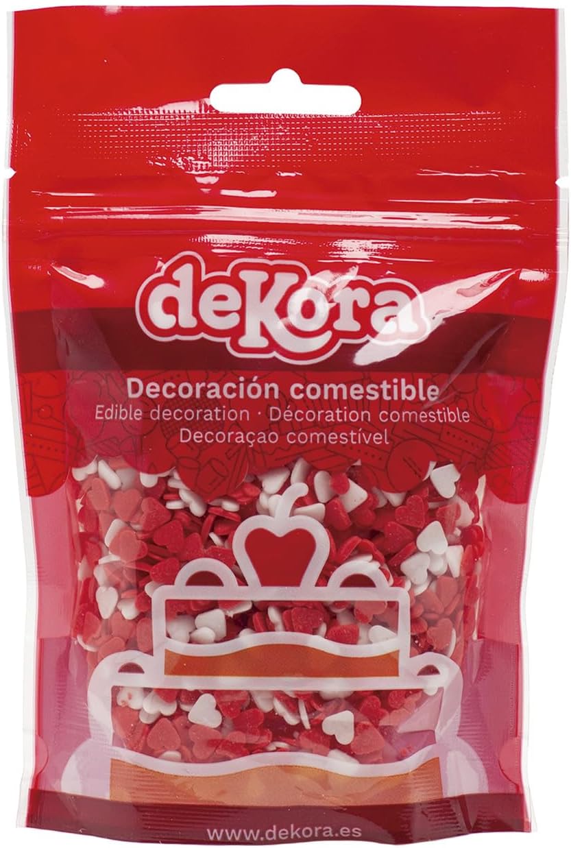 dekora - Confetti Sprinkles Confiserie Comestible - Coeurs en Sucre ...