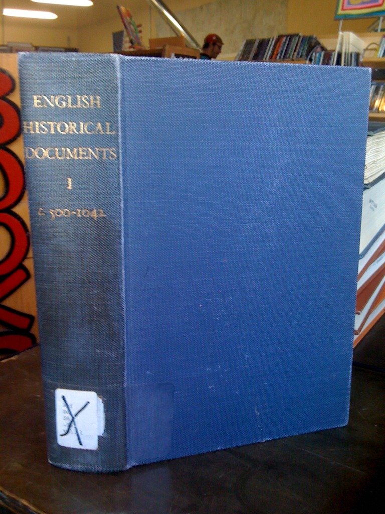 English Historical Documents 1: C.500-1042: Amazon.co.uk: Jensen ...