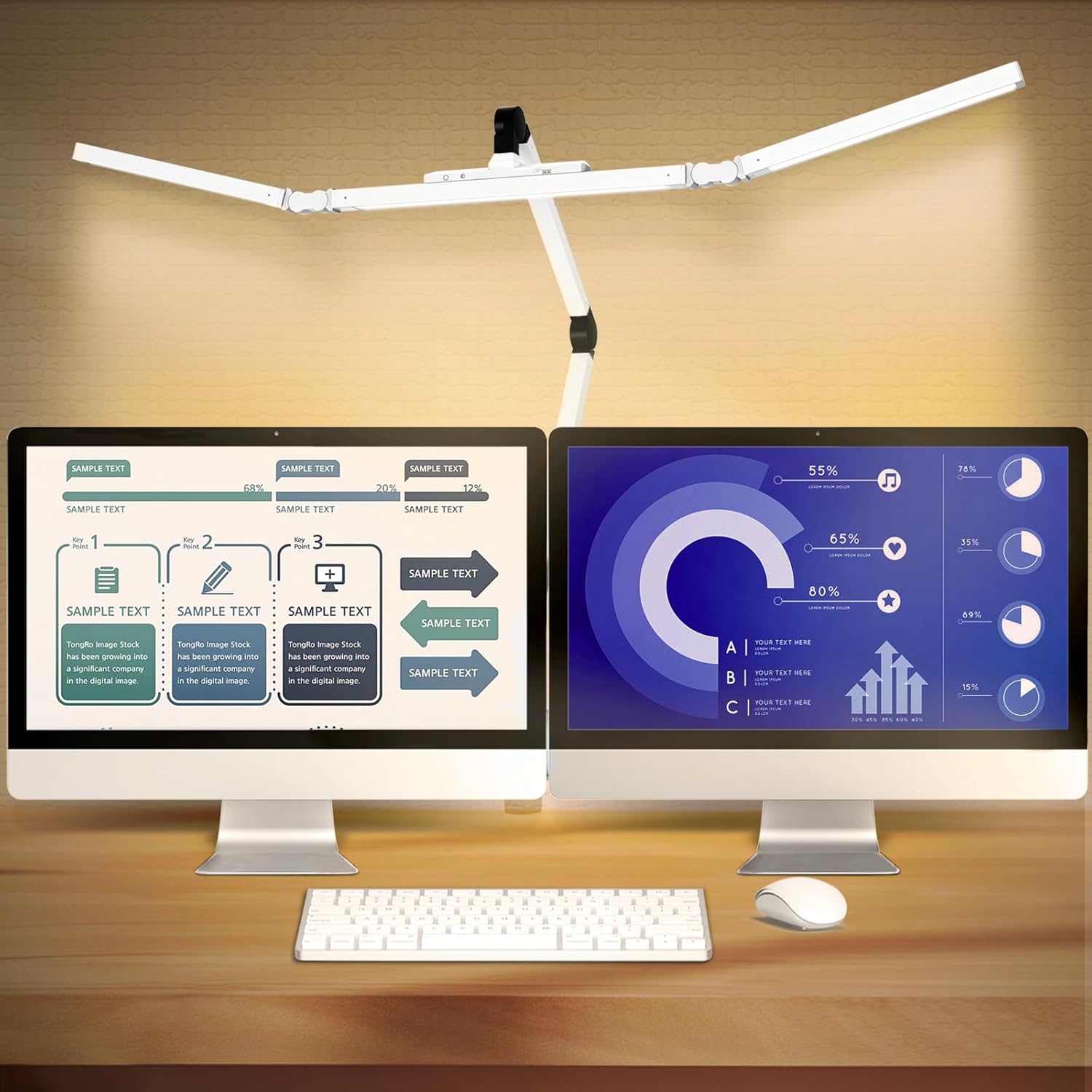 BZTA Led Desk Lamp for Home Office, Ultra Bright Touch-Dimming ...