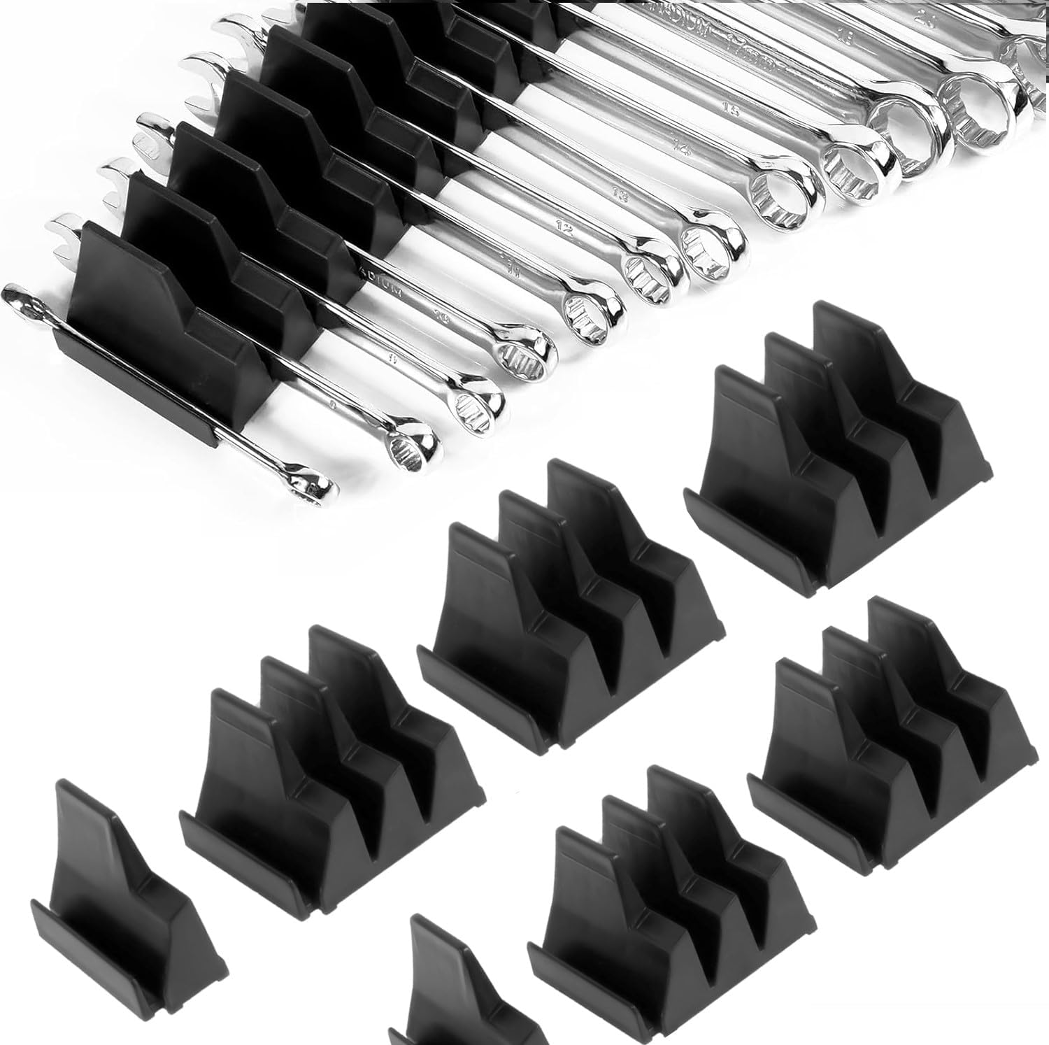 Amazon.com: LYDODOKA Magnetic Wrench Organizer Rack for Tool Box ...