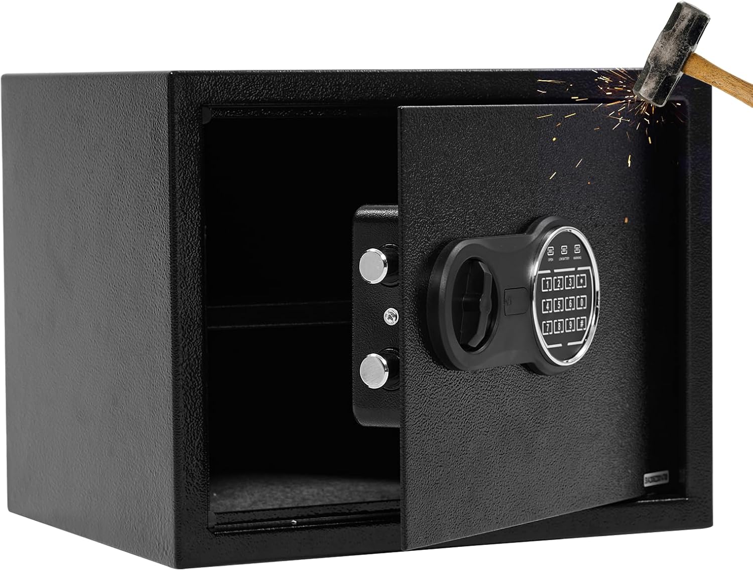 KIMORE 1.2 Cubic Feet Security Safe with Digital Keypad Lock, 19.6 x 13 ...